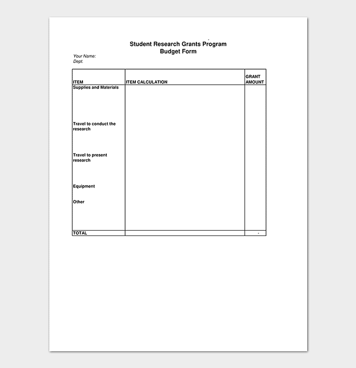 Research Budget Template - 14+ Worksheets, Examples for (Word, Excel)