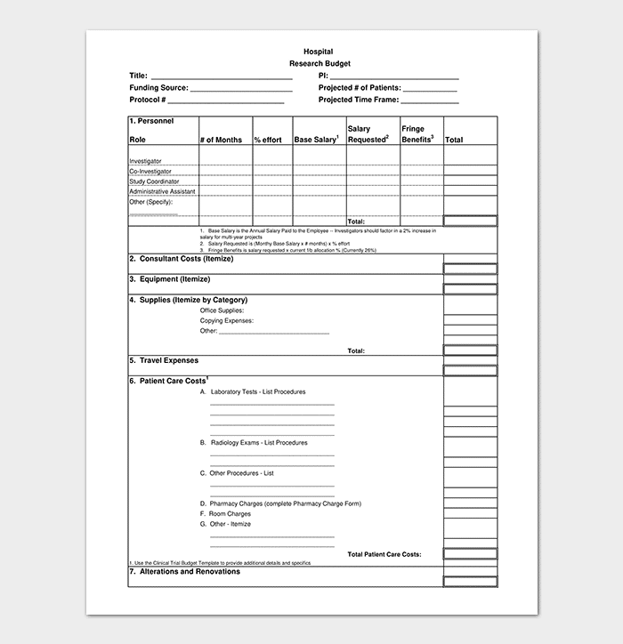 Research Budget Template - 14+ Worksheets, Examples for (Word, Excel)