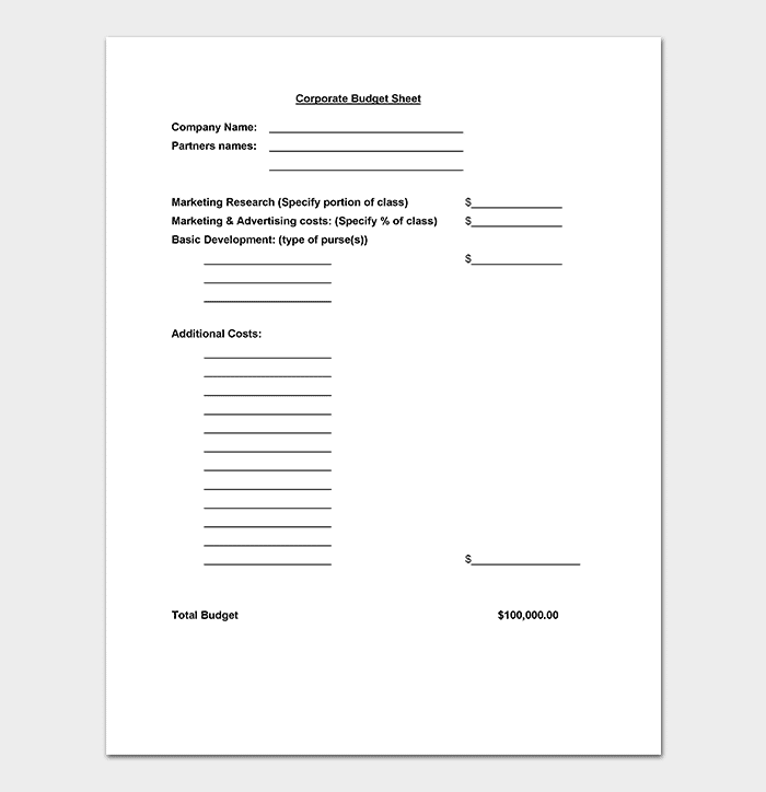 Research Budget Template - 14+ Worksheets, Examples for (Word, Excel)