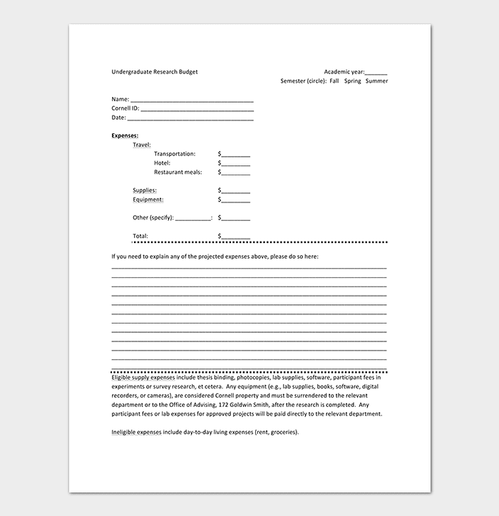 Research Budget Template - 14+ Worksheets, Examples for (Word, Excel)