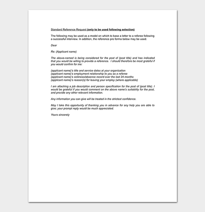 Professional Reference Letter: Format and Sample Letters