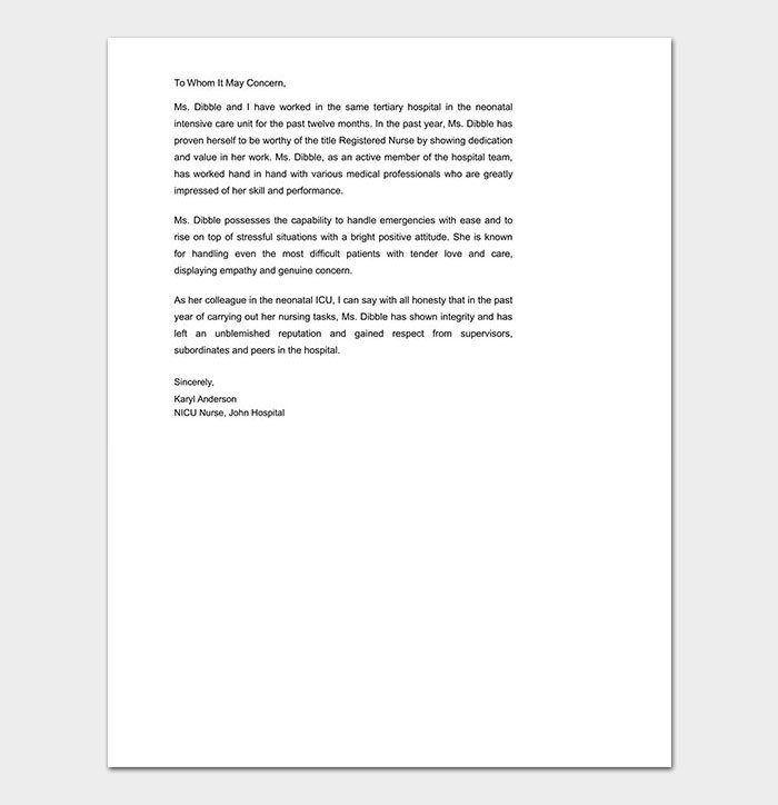 Personal Reference Letter | 15+ Free Samples, Examples & Formats