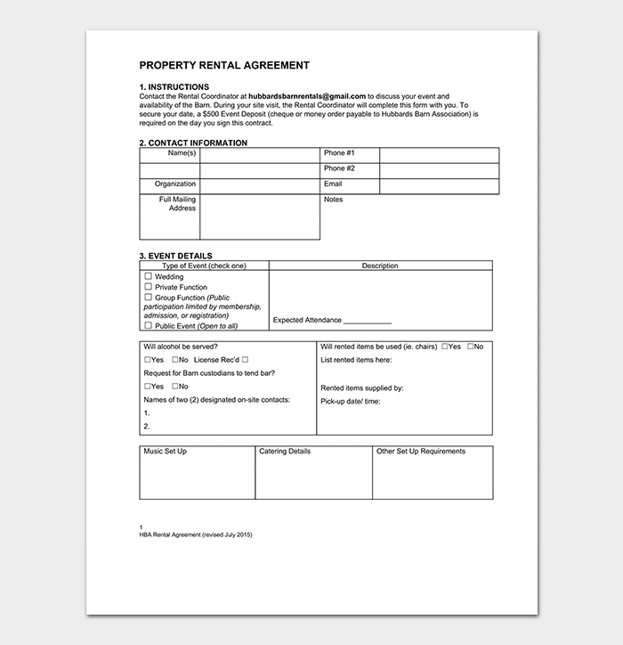 Property Rental Agreement: Forms & Sample Agreements