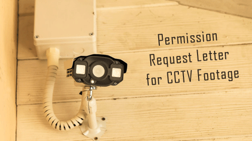 Permission Request Letter for CCTV Footage