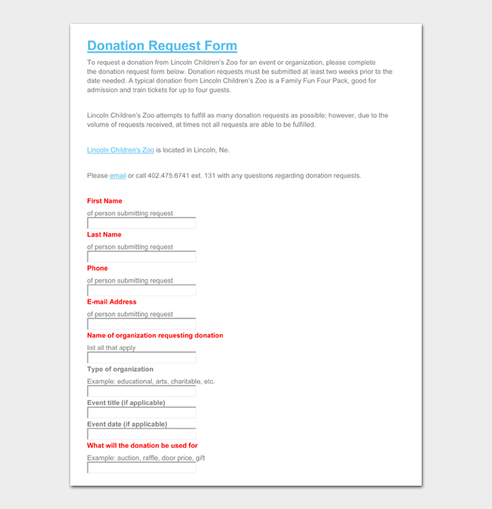 32+ Free Donation Request Letter Templates & Examples – Word | PDF