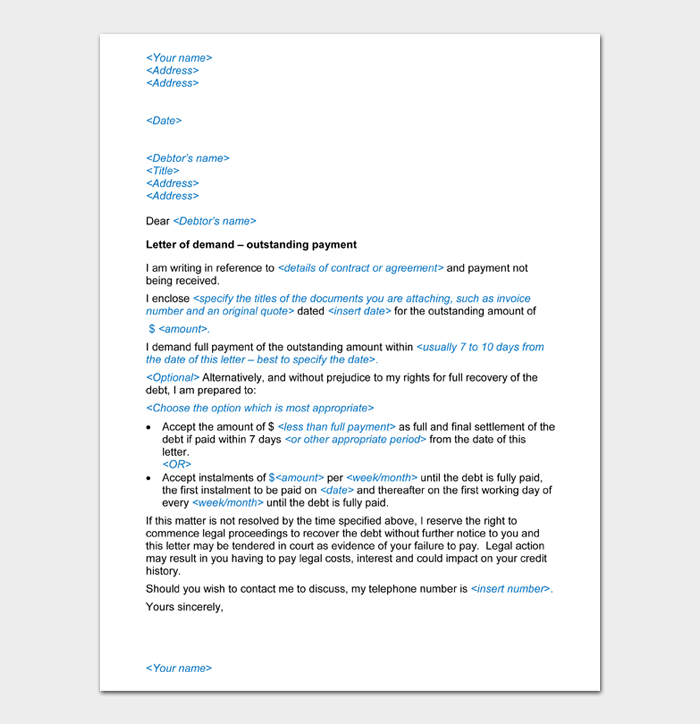 40 Free Demand Letters: How to Write (with Template & Examples)