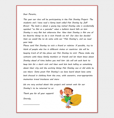 24 Free Flat Stanley Templates & Sample Letters – DocFormats