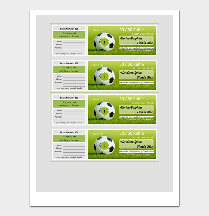 20+ Free Raffle Ticket Templates (Word | Excel) Easy to Edit - DocFormats