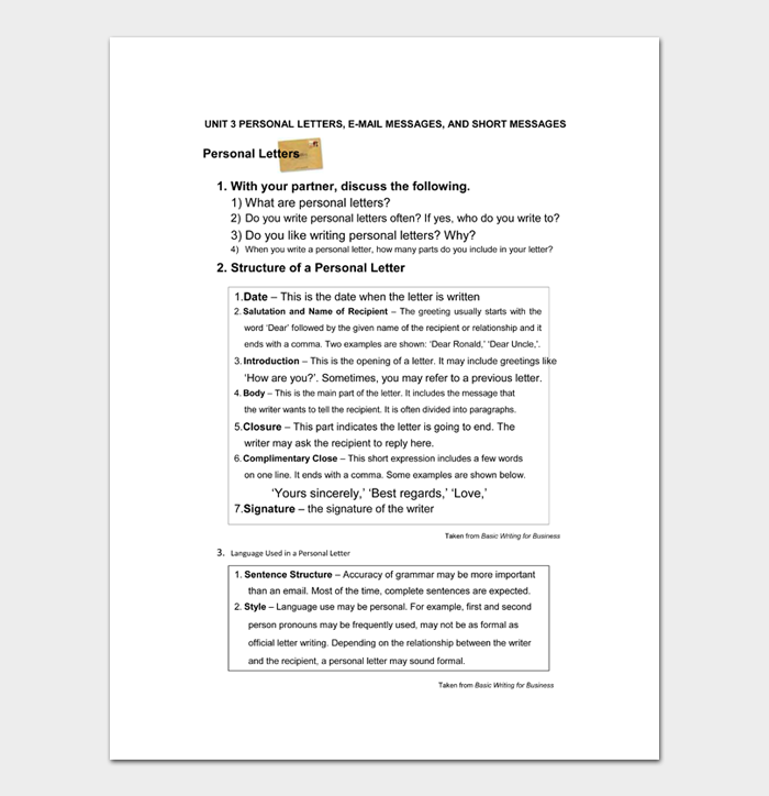 personal letter: How to Write (with Examples and Templates)