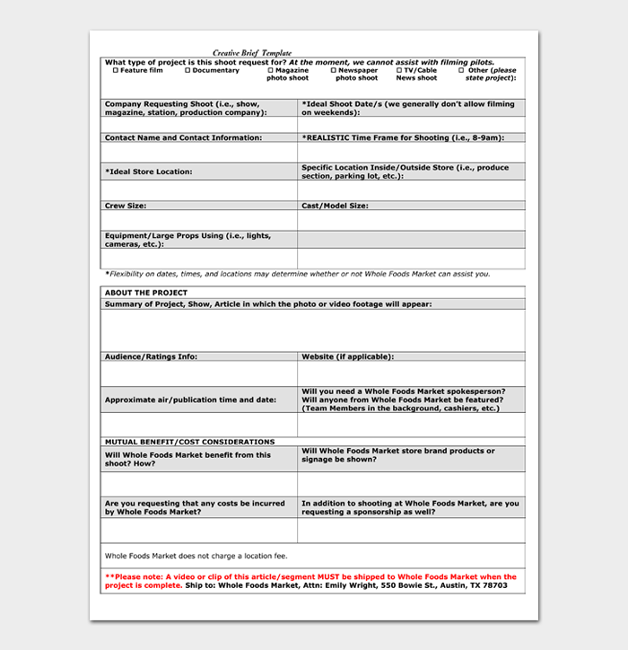 20 Best Brief Templates and Examples ᐅ DocFormats