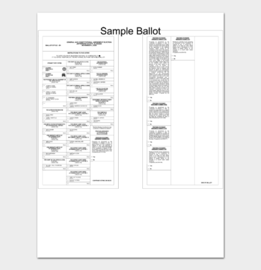 18 Blank Election Ballot Templates and Voting Forms (FREE Download)
