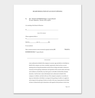 20 FREE Board Resolution Templates and Samples (Word | PDF)