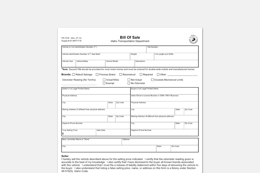 30+ Bill of Sale Forms and Templates (Free Download) - Word | PDF