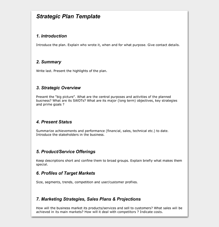 18 FREE Strategic Plan Templates and Examples (Word | PDF)