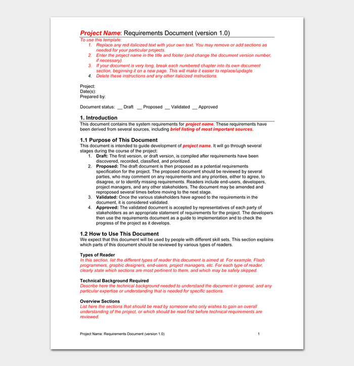 18 Business Requirements Document Templates (BRD) - Word, Excel, PDF