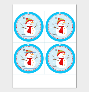 15+ Free Printable Gift Tag Templates (MS Word)