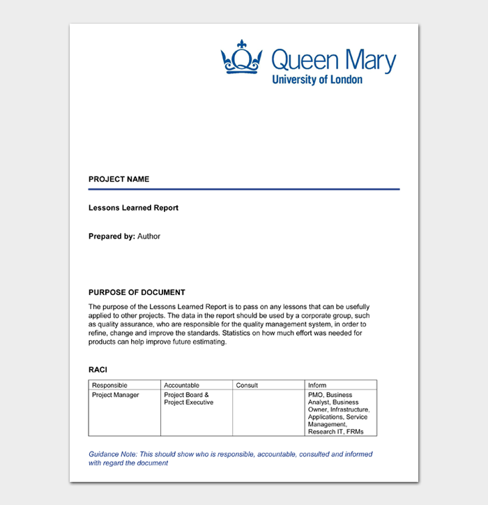 18 Free Lessons Learned Templates and Examples (Word, Excel)