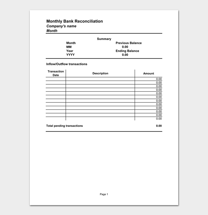18 Bank Reconciliation Templates and Examples (100% Free)