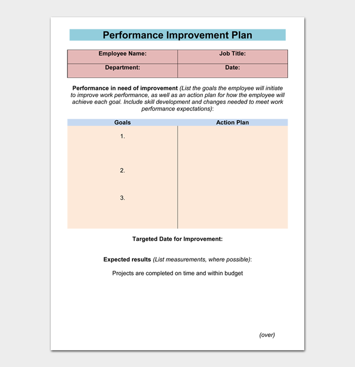 21 Free Performance Improvement Plan Templates & Examples