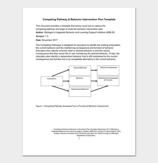 18 Free Behavior Plan Templates (BIP Examples)