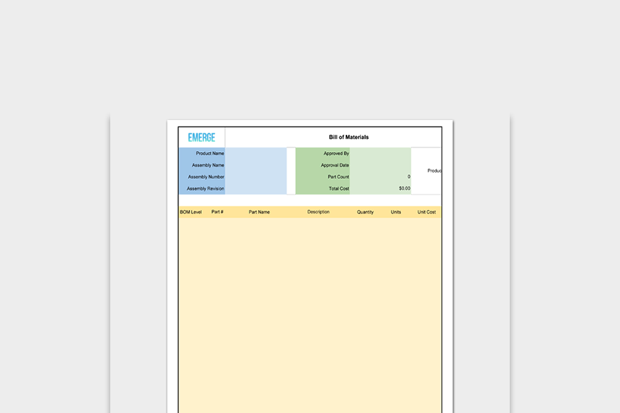 20 Free Bill Of Material Templates & Examples (Word, Excel)