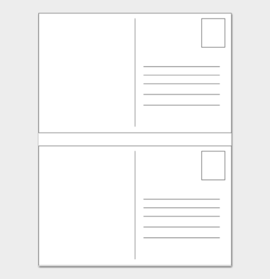 18 Free Postcard Templates (Word and PDF) - DocFormats.com