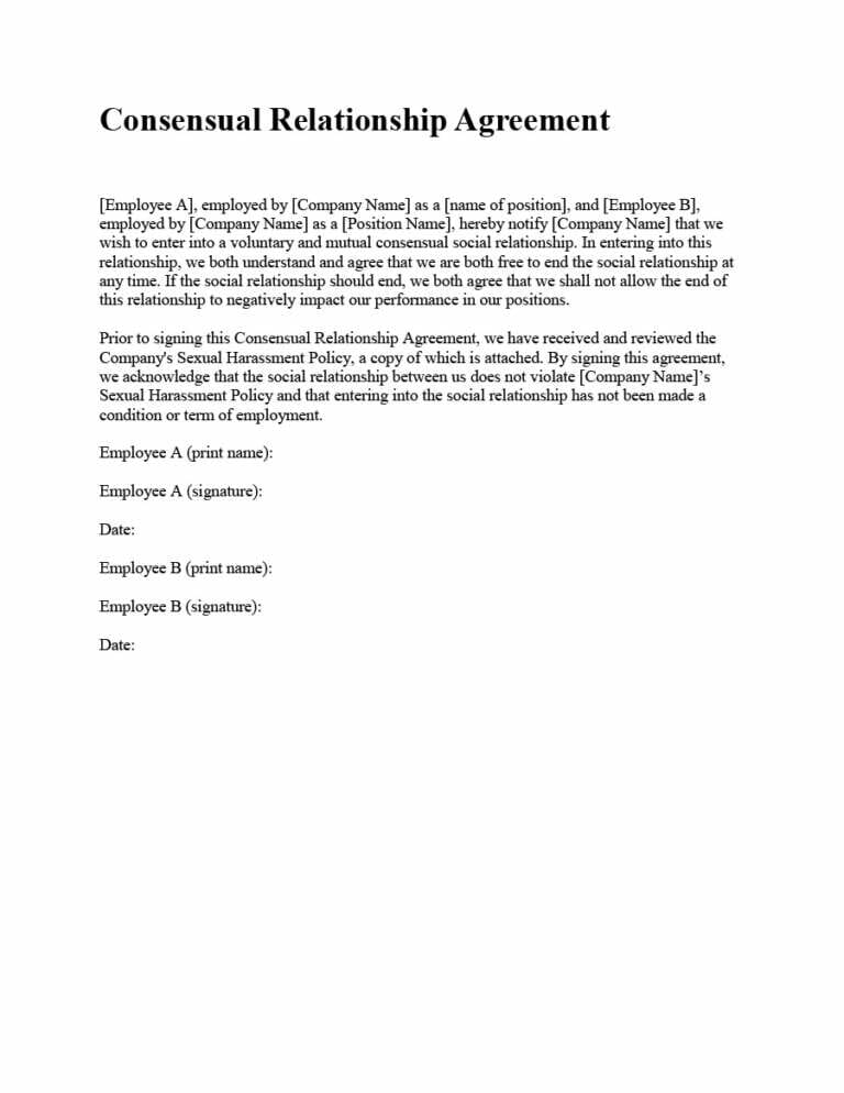 22 Relationship Contracts and Agreements (Word | PDF)