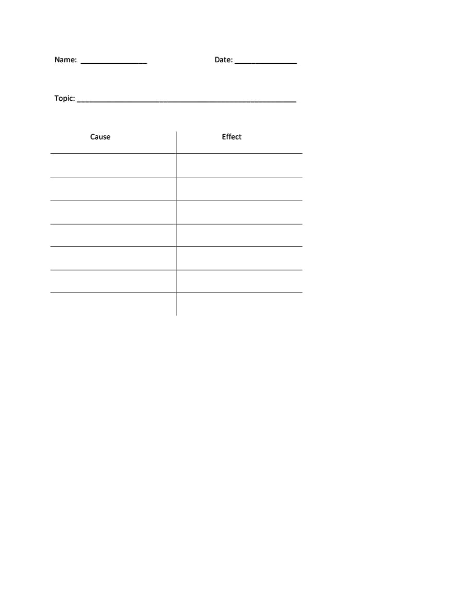 29 Editable T-Chart Templates and Examples