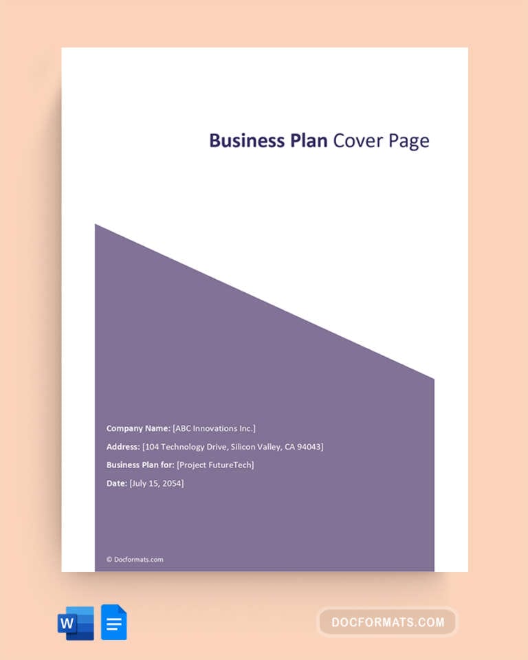 22+ Cover Page Templates (Free Download) - Word and Google Docs