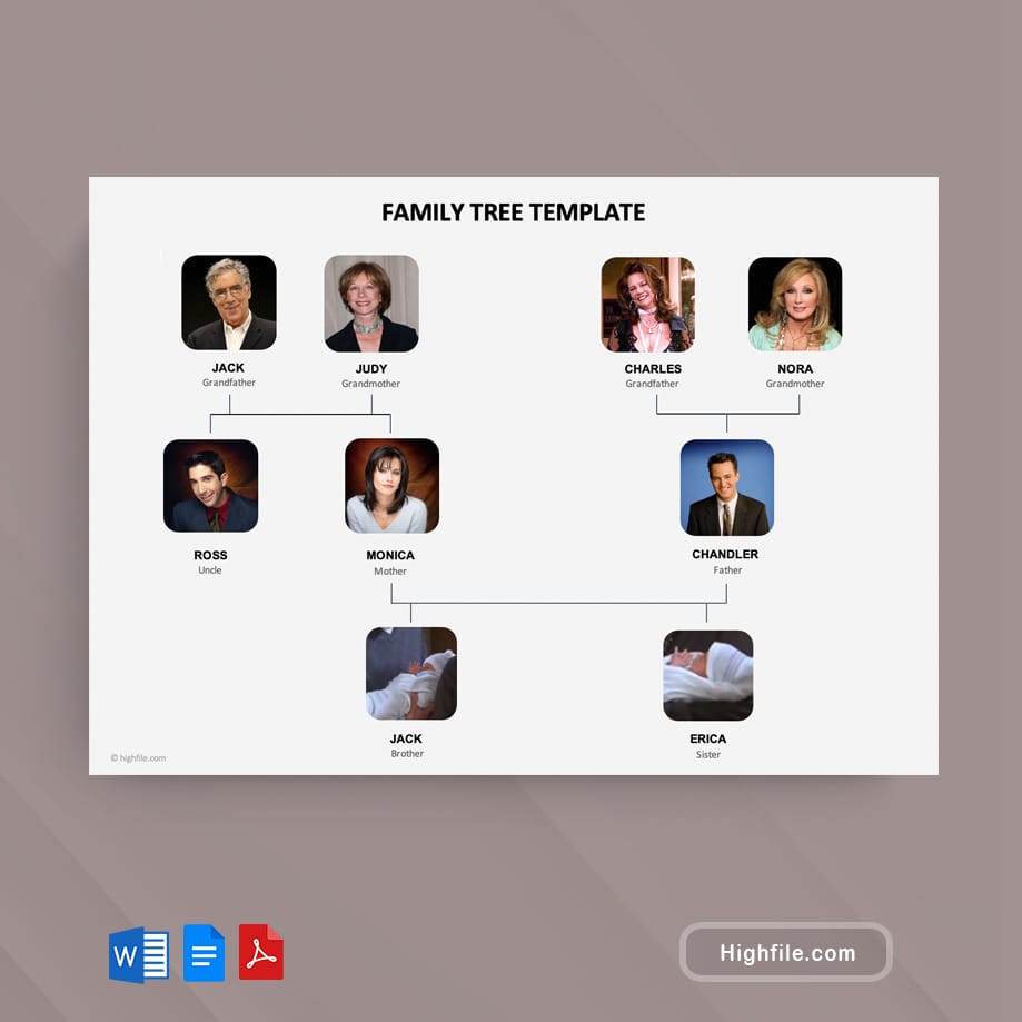 Free Family Tree Templates (Word, Excel and PDF)