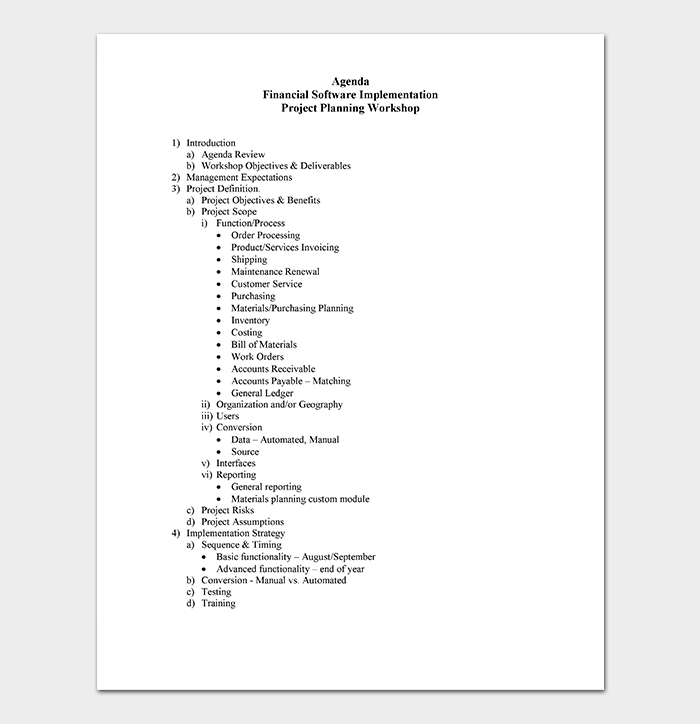 Workshop Agenda Template - 20+ Docs (in Word & PDF Format)